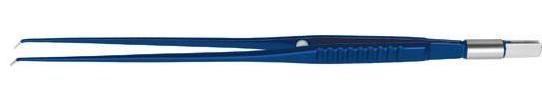Bipolar forceps; short-angled; 22.5 cm; tip 0.7 mm; fine – Rymed