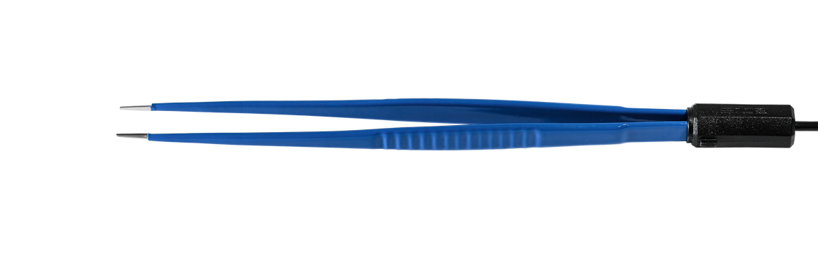 Bipolar forceps, single-use, straight, tip 1 mm, length 190 mm with co ...