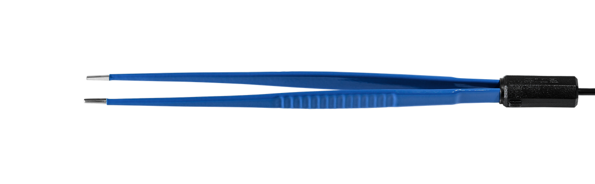 Bipolar forceps, single-use, straight, tip 2 mm, length 190 mm with co ...