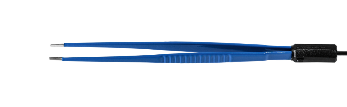 Bipolar forceps, single-use, straight, tip 2 mm, length 190 mm with co ...