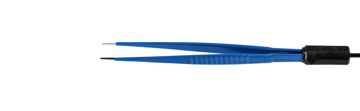 Bipolar forceps, single-use, straight, tip 1 mm, length 150 mm with co ...