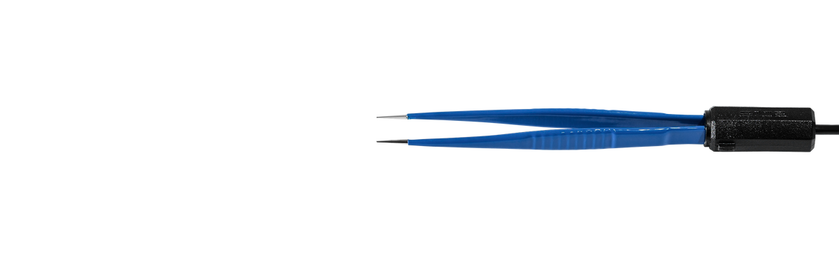 Bipolar forceps, single-use, straight, tip 0.5 mm, length 105 mm with ...