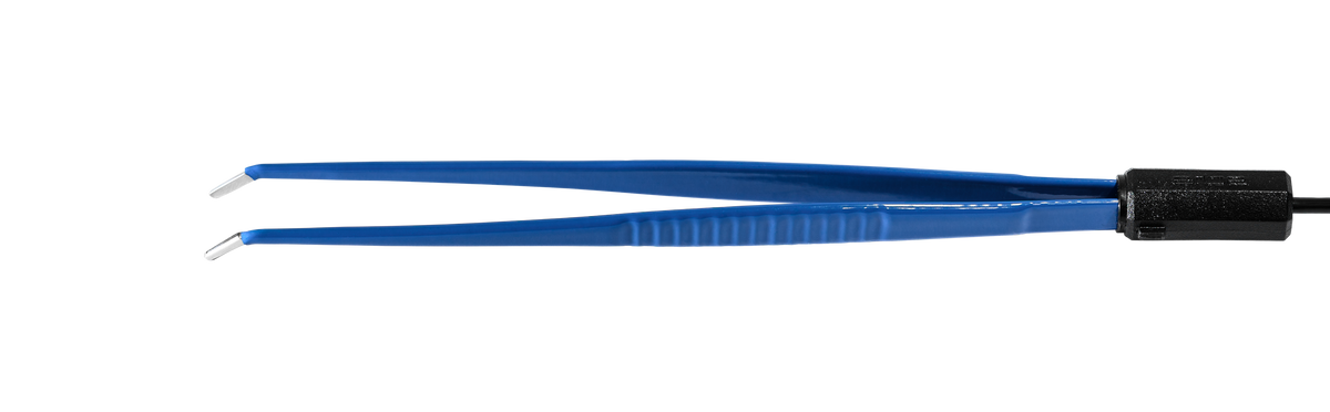 Bipolar forceps, single-use, angled, tip 2 mm, length 190 mm with conn ...
