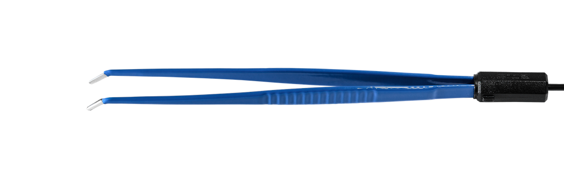 Bipolar forceps, single-use, angled, tip 2 mm, length 190 mm with conn ...